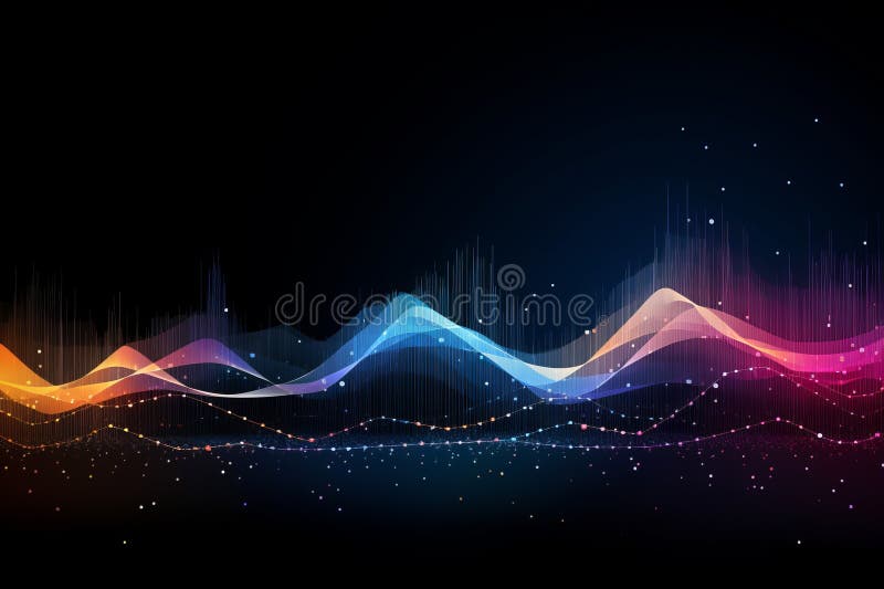 Digital Graphic Abstract Background for Technological Processes, Neural ...