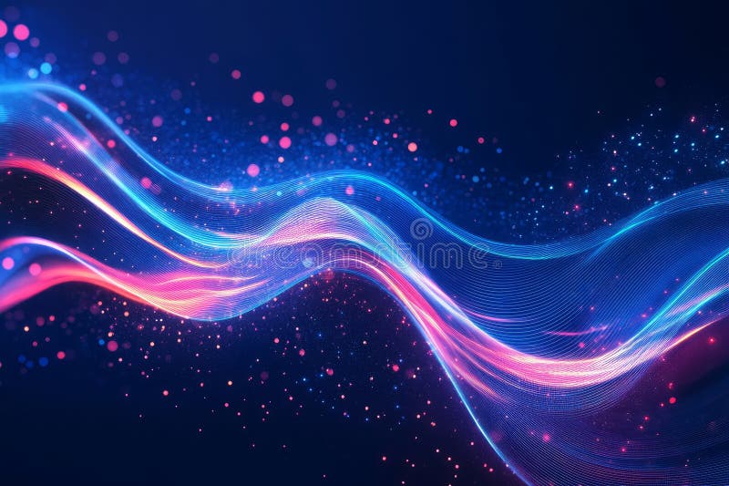 Digital Graphic Abstract Background for Technological Processes, Neural ...