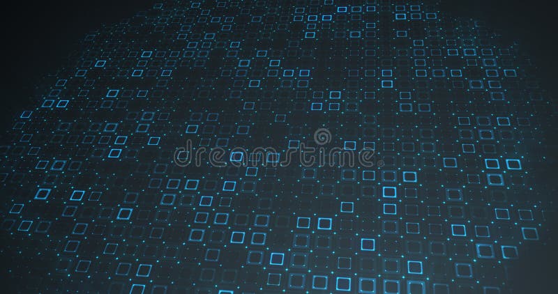 Abstract Grid Shape Landscape Background. 3D Rendering Stock ...