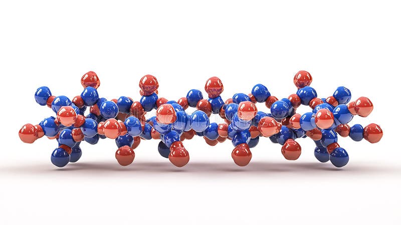 Digital Graphic of Atom with Orbiting Subatomic Particles with White ...