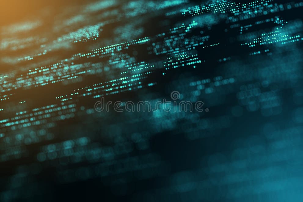 Digital Graphic Computer Generated Energy Motion Copy Space Blur ...