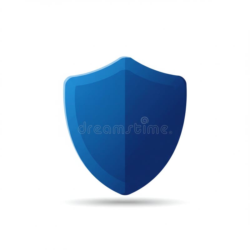 A Digital Graphic Features a Blue Shield Emblem with a Gradient Effect ...