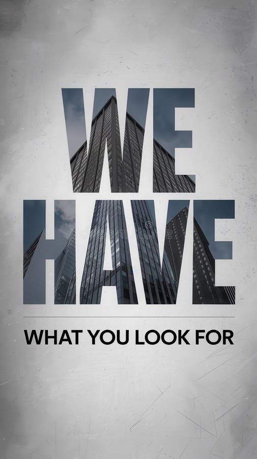 Digital Graphic with Large Bold Text on White Background Stock ...