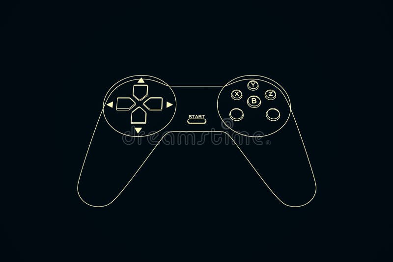 3d Wireframe Gaming Stock Illustrations – 120 3d Wireframe Gaming Stock ...