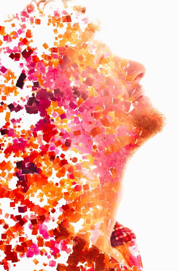 3D graphics and a portrait stock photo. Image of person - 251875838