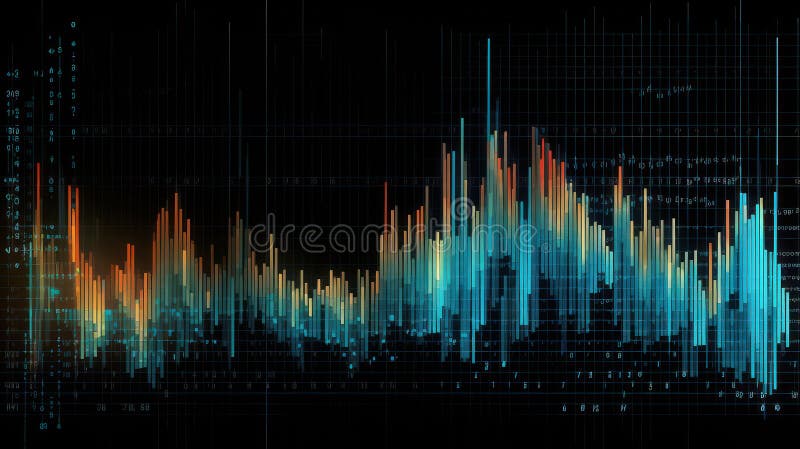 High-Resolution Matrix Stock Chart Stock Illustration - Illustration of ...
