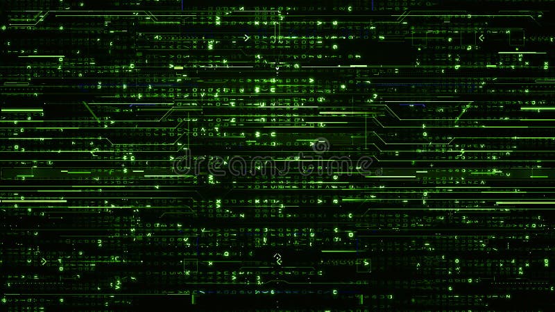 Digital Green Hi-Tech Backgrounds Stock Illustration - Illustration of ...