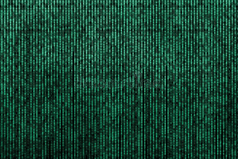 Digital Green Matrix Background Stock Illustration - Illustration of ...