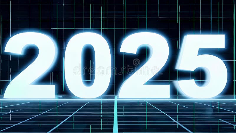 A Digital Grid Background with Glitch Effect with the Typography ...