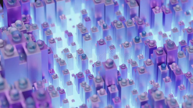 Digital Grid Over the Surface of the Night Planet Earth. Stock Video ...