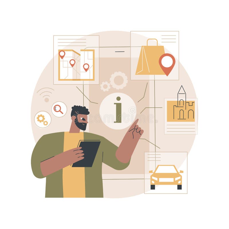 Digital Guide Abstract Concept Vector Illustration. Stock Vector ...