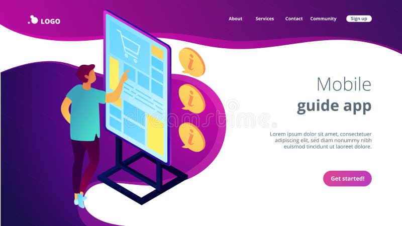 Digital Guide Abstract Concept Vector Illustration. Stock Vector ...