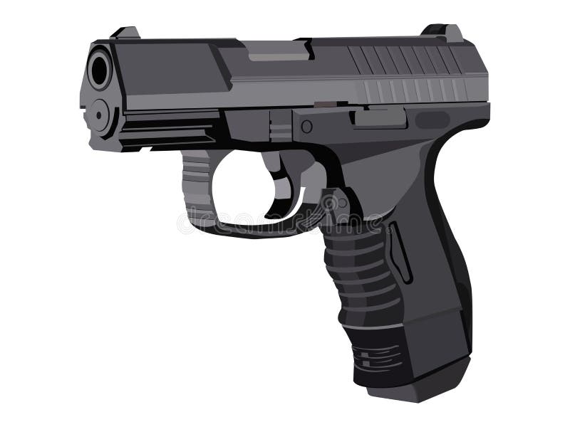 DIGITAL GUN stock vector. Illustration of police, digital - 2706833