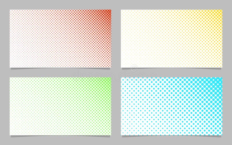 Digital Halftone Dot Pattern Business Card Background Template Design ...