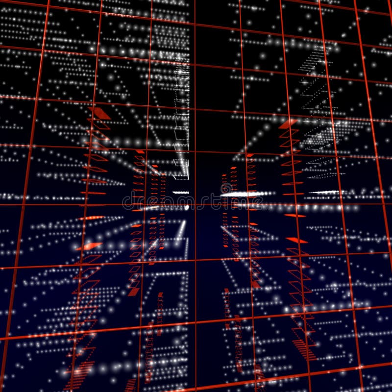 Digital halo matrix stock illustration. Illustration of generated - 9614007