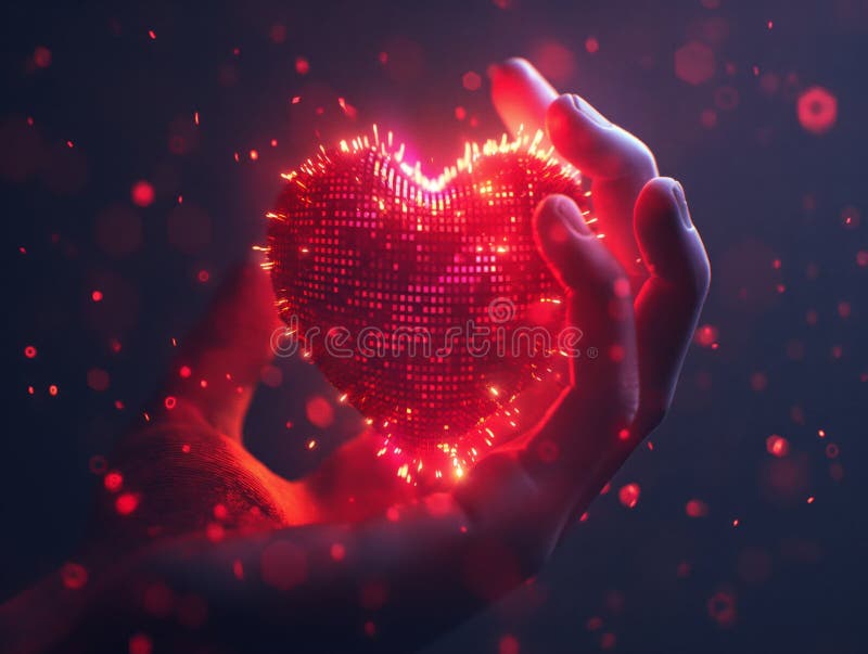 Digital Love Concept stock image. Image of romance, affection - 309979685