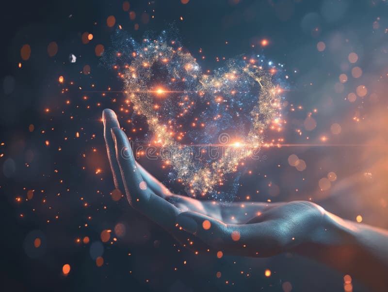 Digital Love Concept stock photo. Image of binary, data - 309982212