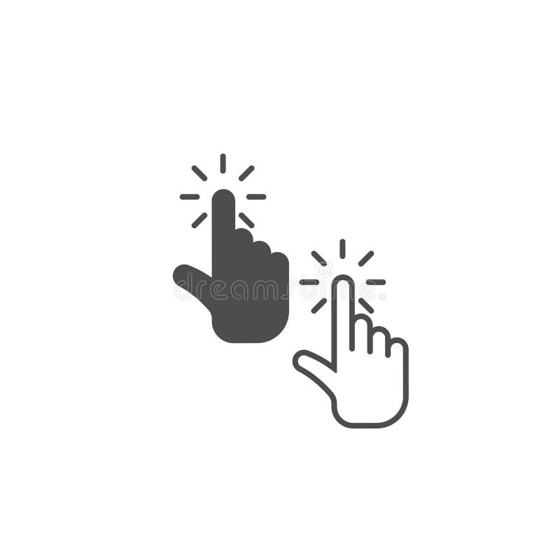 Digital Hand Touch Technology Logo Icon Design Vector Stock Vector ...