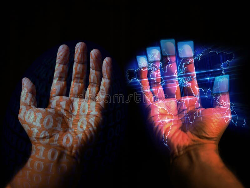 Digital Hands stock illustration. Illustration of generation - 20903986