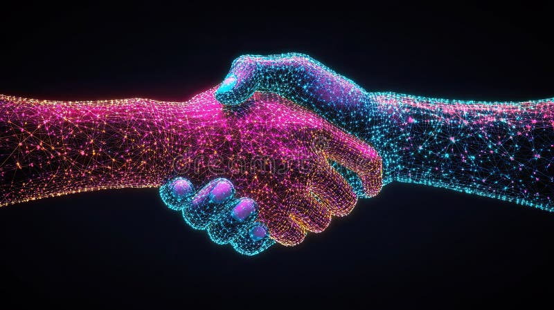 Digital Handshake, Partnership, Collaboration Concept Stock ...