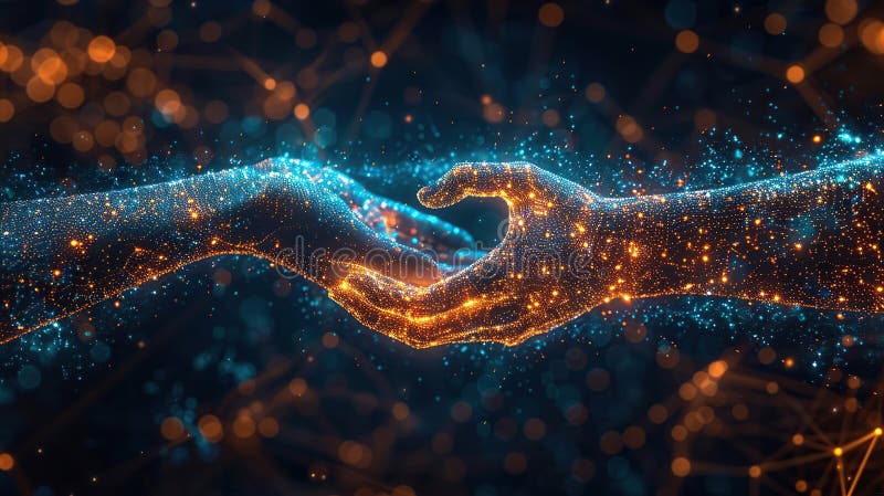 Digital Handshake: a Visual Metaphor for Connection in the Digital Age ...