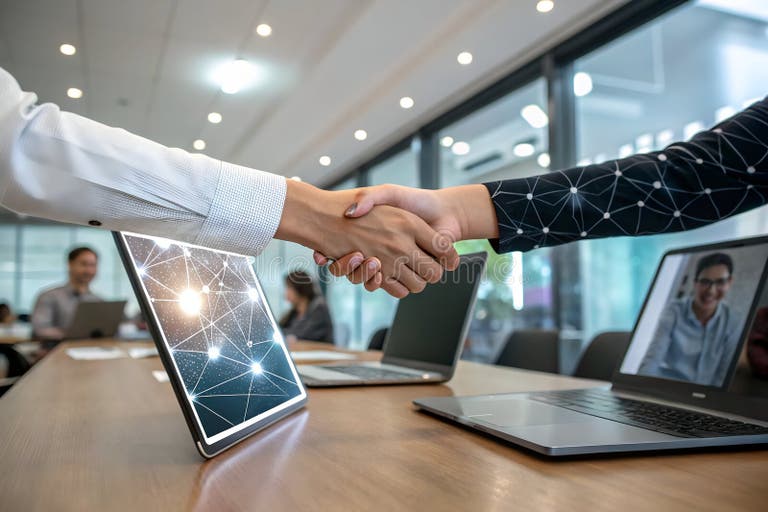 Digital Handshake a Visual Representation of Technology and ...