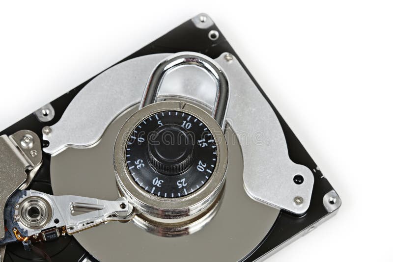 Digital Hard Drive and Lock Stock Photo - Image of safe, disc: 10613234
