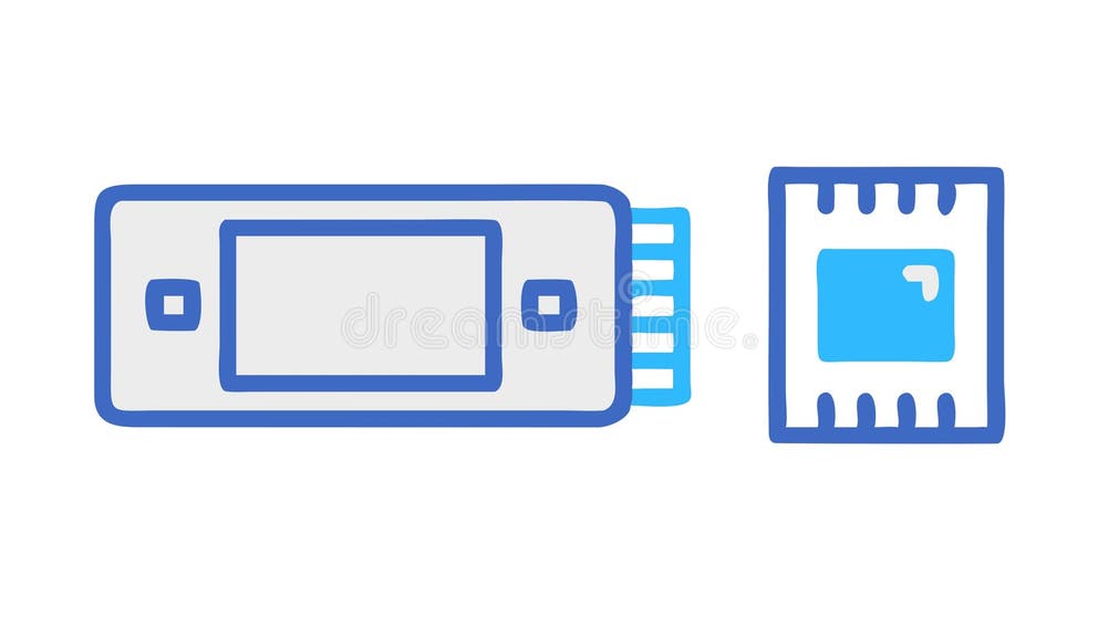 Flat Electronic Chip Stock Illustrations – 19,131 Flat Electronic Chip ...