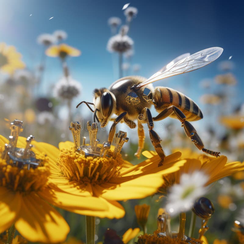 Electronic Bee Stock Illustrations – 227 Electronic Bee Stock ...