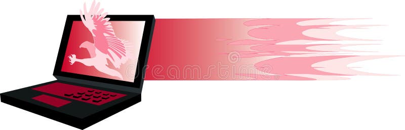 Digital hawk stock vector. Illustration of feather, flight - 5439203