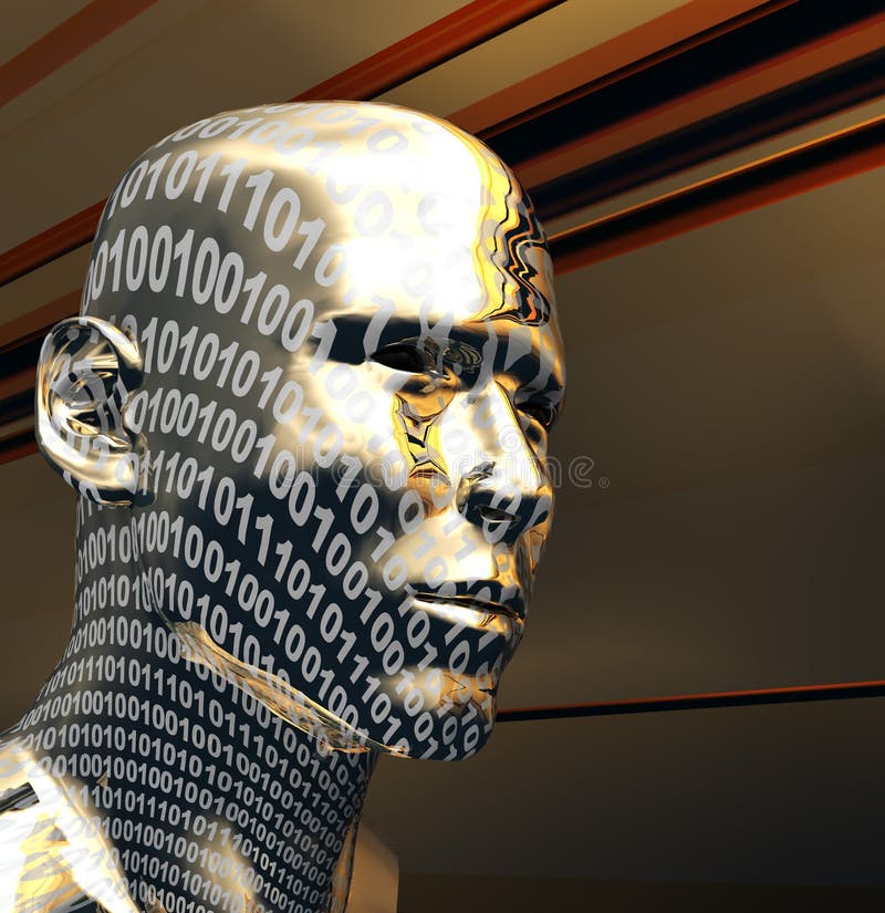 Digital head stock illustration. Illustration of human - 19784487