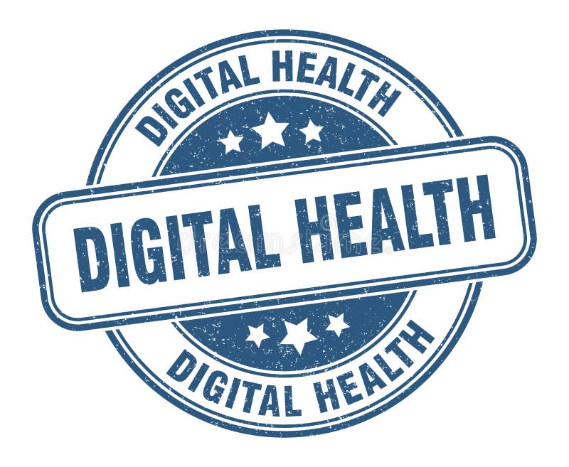 Digital Health Stamp. Digital Health Round Grunge Sign Stock Vector ...