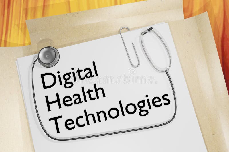 Digital Health Technologies Detection Concept Stock Illustration ...