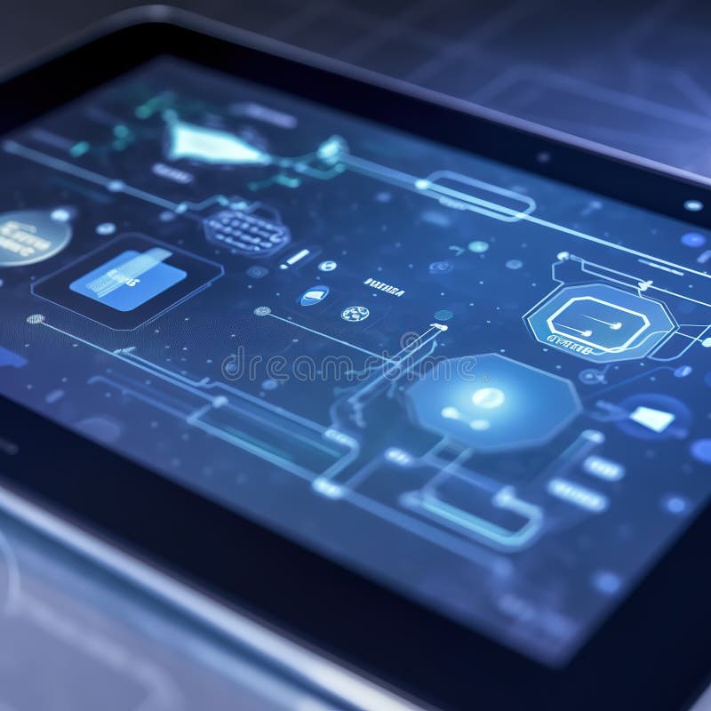 Digital Healthcare and Network on Modern Virtual Screen Stock ... Digital Healthcare and Network on Modern Virtual Screen Stock ...