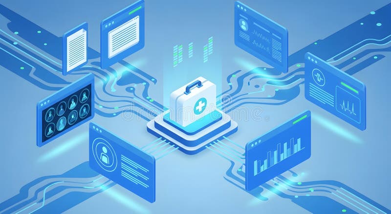 Digital Healthcare Technology System with Secure Data Transfer and Patient Information ...