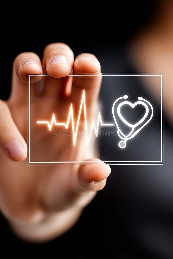 Single Glowing Digital Heart Pulse Stock Photos - Free & Royalty-Free ...
