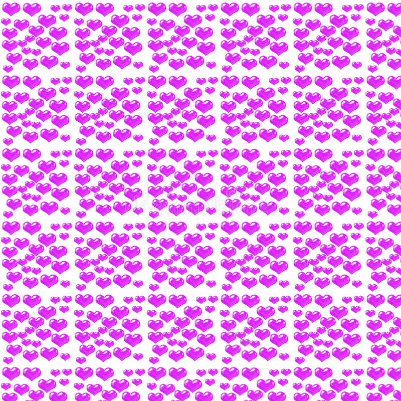 Digital Hearts and Color Paper Stock Illustration - Illustration of ...