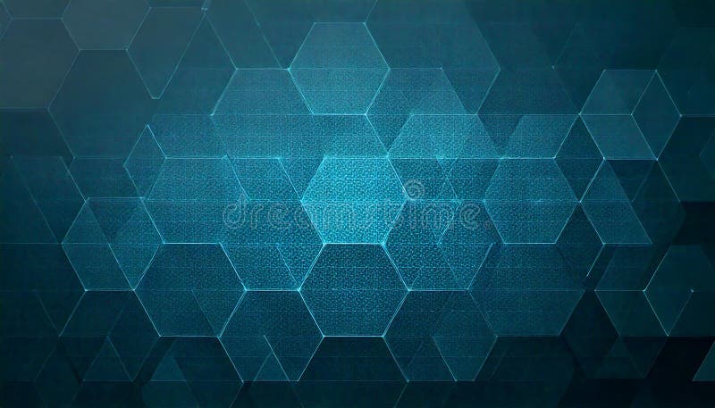 Digital Hexagon Abstract Background with Futuristic and Modern ...