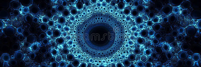 Digital Hexagon Pattern with Glowing Edges a Tech Background Stock ...