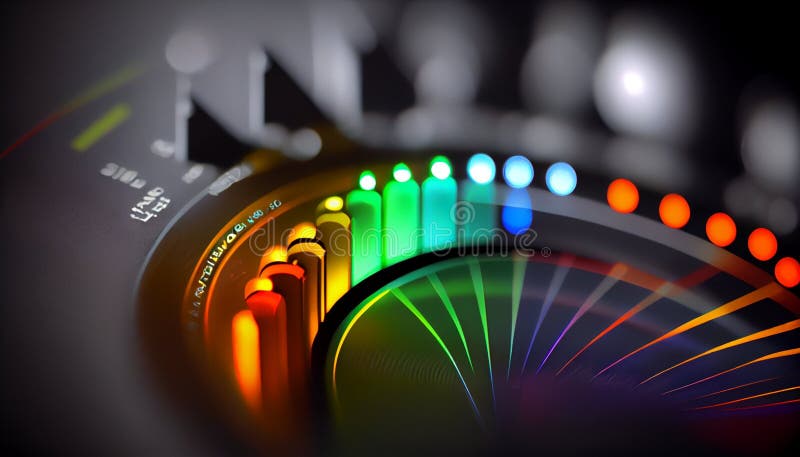 Digital High Tech Graph Background Stock Illustration - Illustration of ...