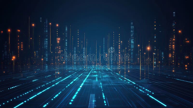 Digital Highway, Abstract Technology Background Stock Photo - Image of ...