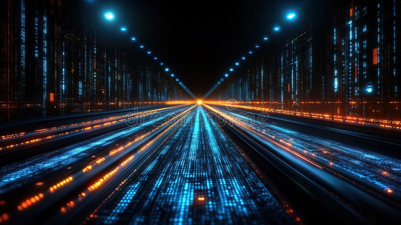 Highway at Night stock photo. Image of travel, dusk, evening - 5469582