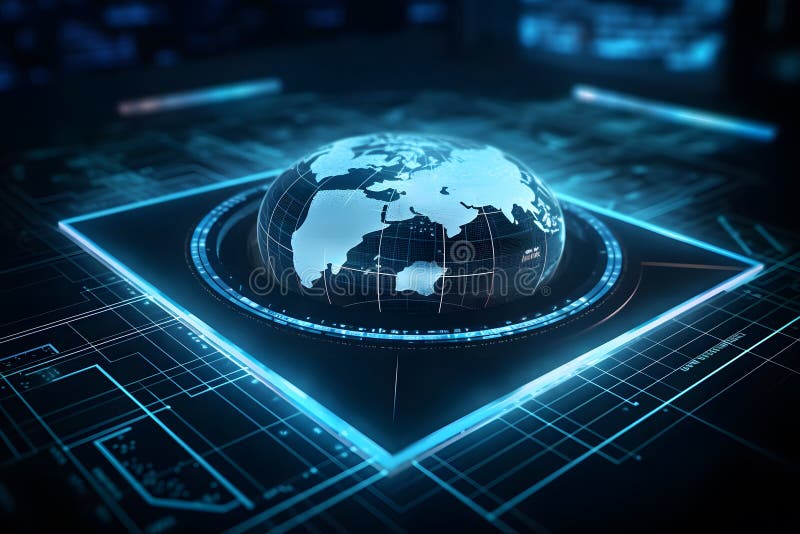 Digital Hologram of Planet Earth Neural Network AI Generated Stock ... Digital Hologram of Planet Earth Neural Network AI Generated Stock ...