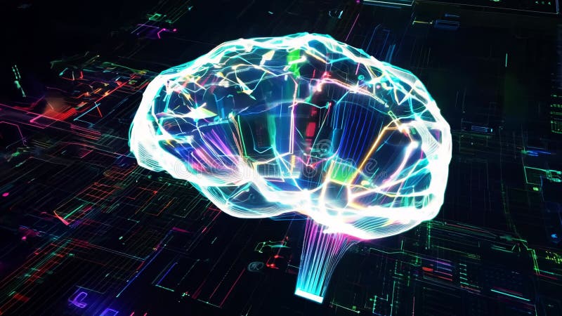 Digital Holographic AI Brain Science Concept. Artificial Intelligence ... Digital Holographic AI Brain Science Concept. Artificial Intelligence ...