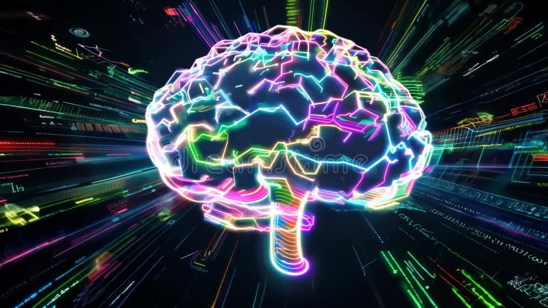 Digital Holographic AI Brain Science Concept. Artificial Intelligence ... Digital Holographic AI Brain Science Concept. Artificial Intelligence ...
