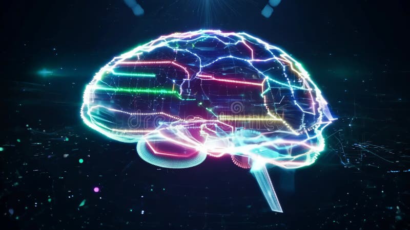 Digital Holographic AI Brain Science Concept. Artificial Intelligence ... Digital Holographic AI Brain Science Concept. Artificial Intelligence ...