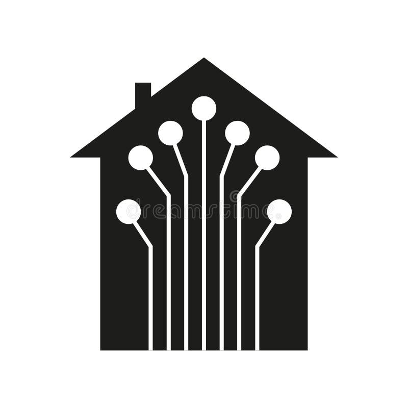 Digital House Cable. Motherboard Digital Chip. Internet Communication ...