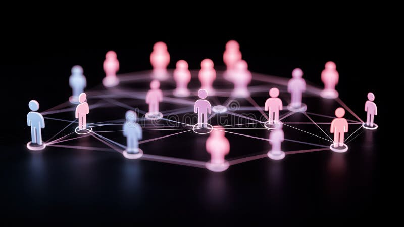 Digital Hub Visualizing Connections among People in Network Stock ...