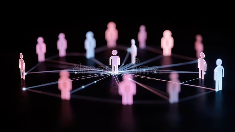 Digital Hub Visualizing Connections among People in Network Stock ...