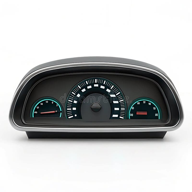 Digital HUD Speedometer for Car Dashboard Stock Illustration ...
